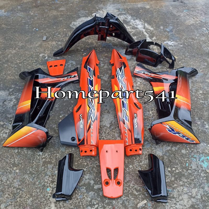 Jual FULL SET BODY HALUS YAMAHA FIZR FIZ R TAHUN 2003 HITAM ORANGE OREN ...