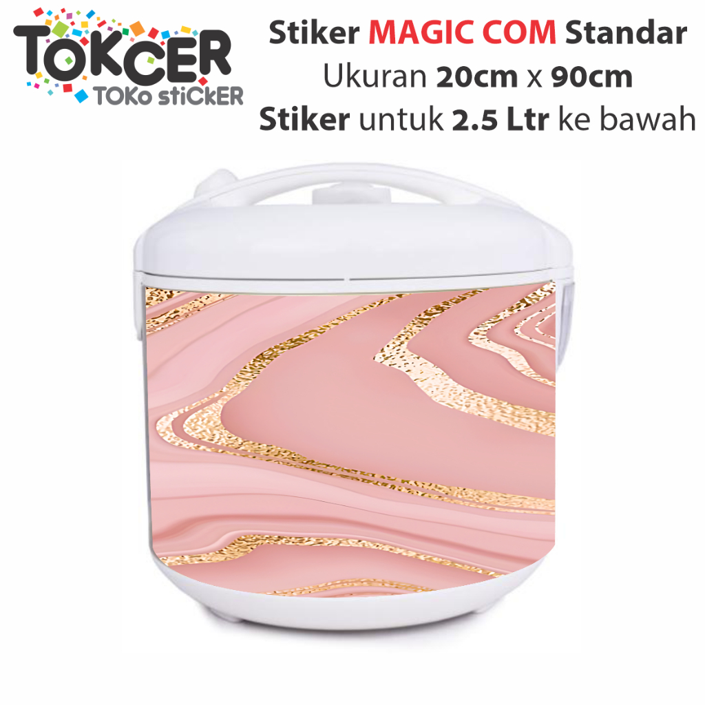 Jual Stiker Kulkas/Stiker Kompor/Stiker Magicom Motif Marmer PINK ...