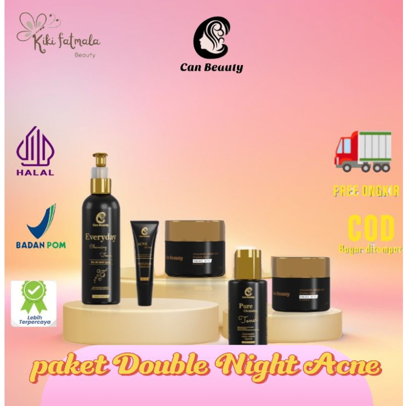 Jual Paket Double Night Acne | Shopee Indonesia