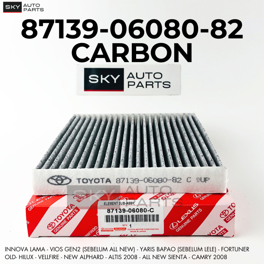Jual Filter AC Cabin Carbon Innova Fortuner Yaris Vios Camry Vellfire ...