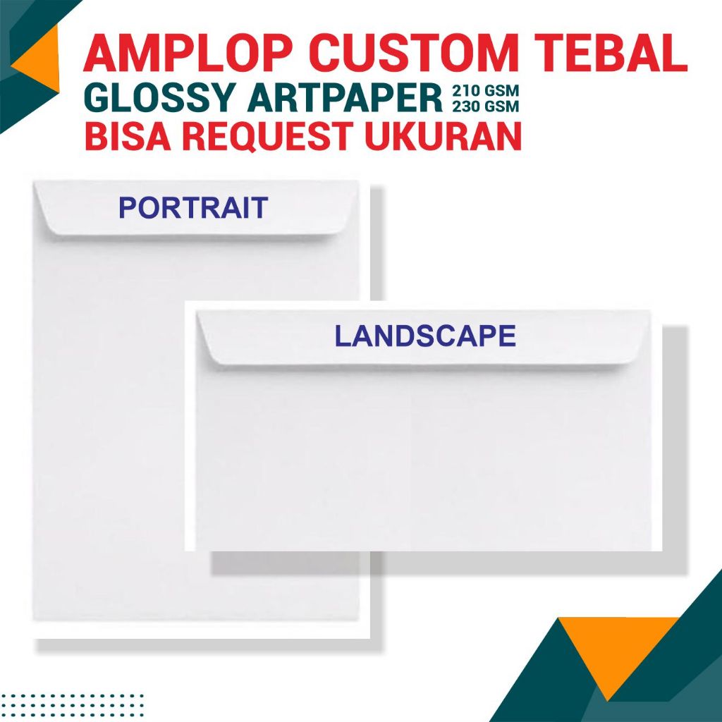 Jual AMPLOP TEBAL 260GSM 230GSM 210GSM UKURAN CUSTOM | AMPLOP POLOS ...