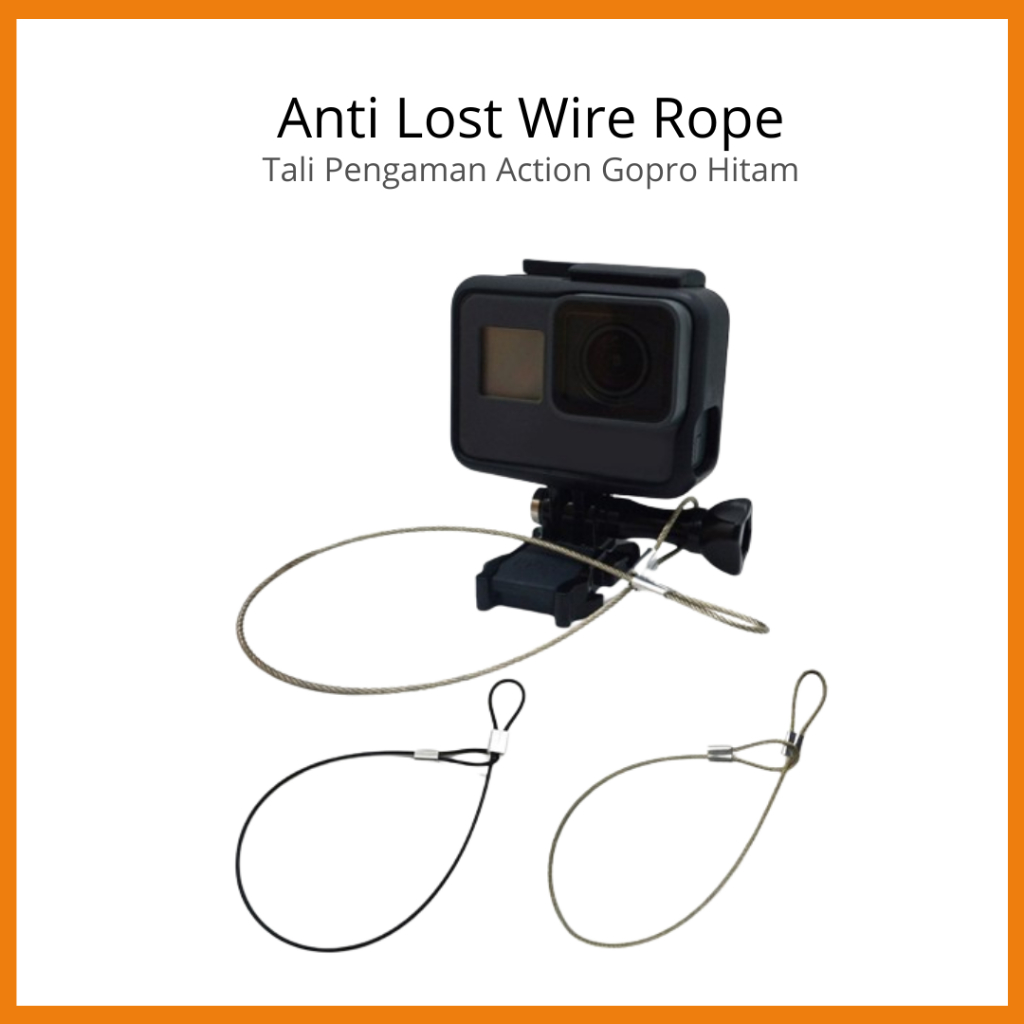 Jual Anti Lost Wire Rope - Tali Pengaman Action Cam Gopro Kogan Yi Cam ...