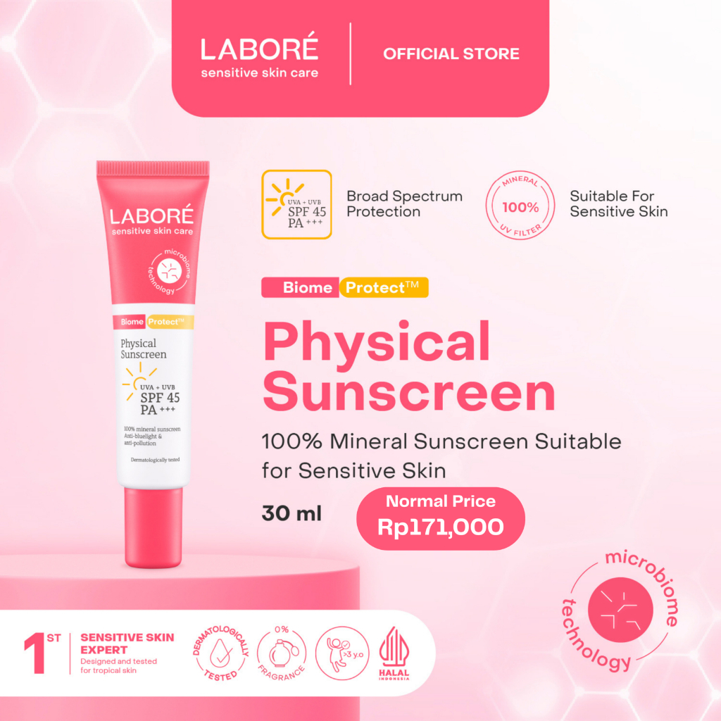 Jual LABORE PHYSICAL SUNSCREEN SPF 50 PA+++ 30ML | Shopee Indonesia