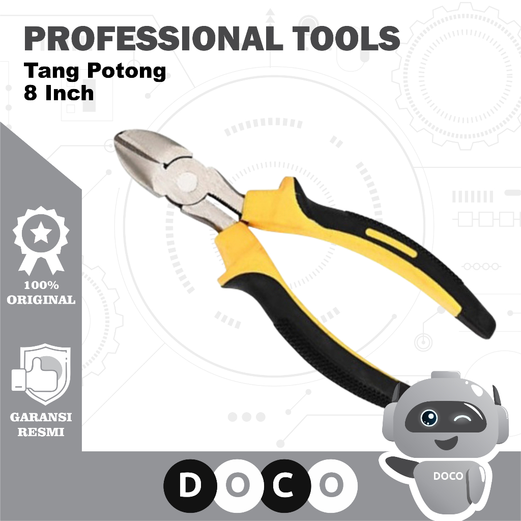Jual Tang Professional 8 inch Alat Potong Kombinasi Lancip Serbaguna ...