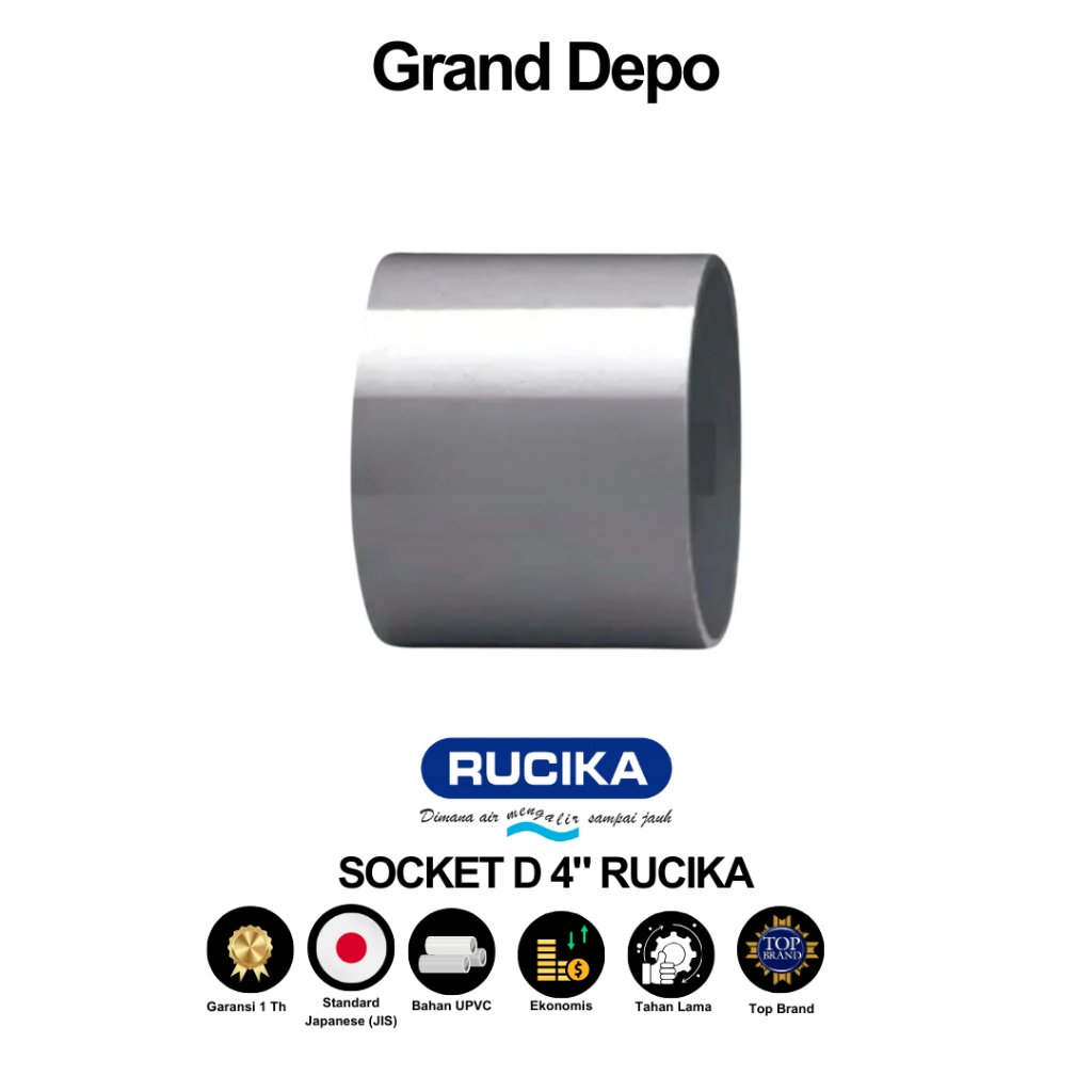Jual Rucika Socket D 4" / Sambungan Pipa Socket D Rucika | Shopee Indonesia