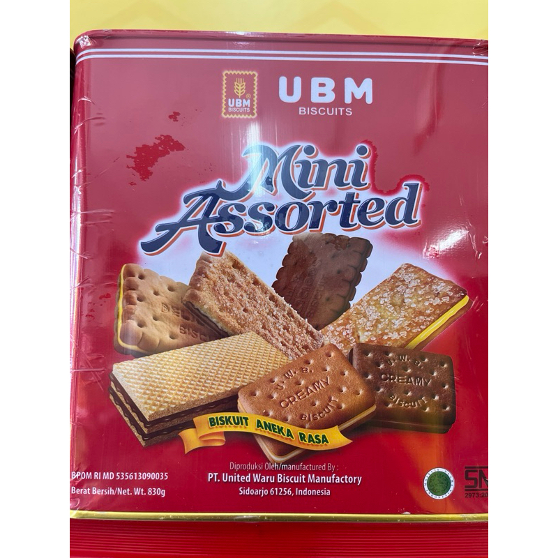 Jual Ubm Mini assorted biscuits aneka rasa 830g | Shopee Indonesia