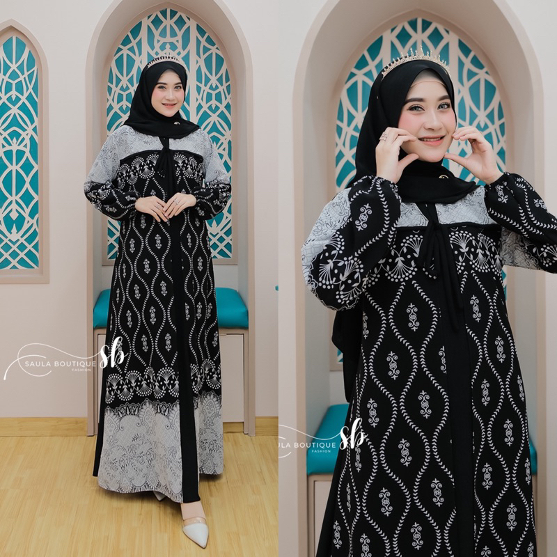 Jual Kania Gamis Ceruty Premium mix Cinkle Import Best Seller Dress ...