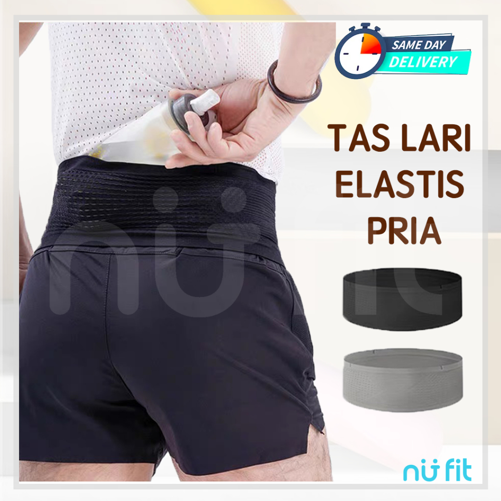 Jual Nu Fit - (HITAM dan ABU) Tas Lari Pria - Tas Pinggang Olahraga ...