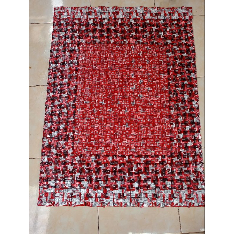Jual Tikar anyam motif rapat dari bungkus kopi ukuran ±110x90 | Shopee ...