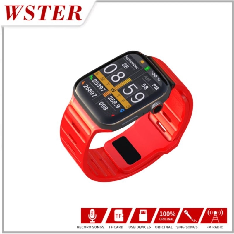 Jual WSTER Smartwatch GS38 Ultra/pemantauan Cerdas Bluetooth/Al voice smart model GS38 | Shopee ...