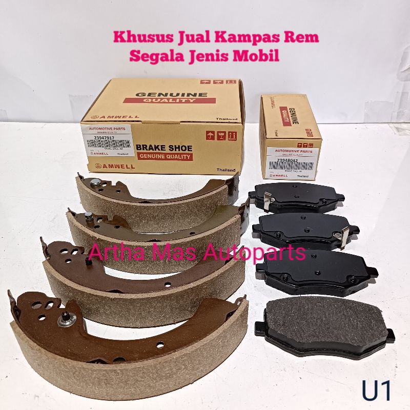 Jual KAMPAS REM SET WULING CONFERO TROMOL KOMPLIT DEPAN BELAKANG ...