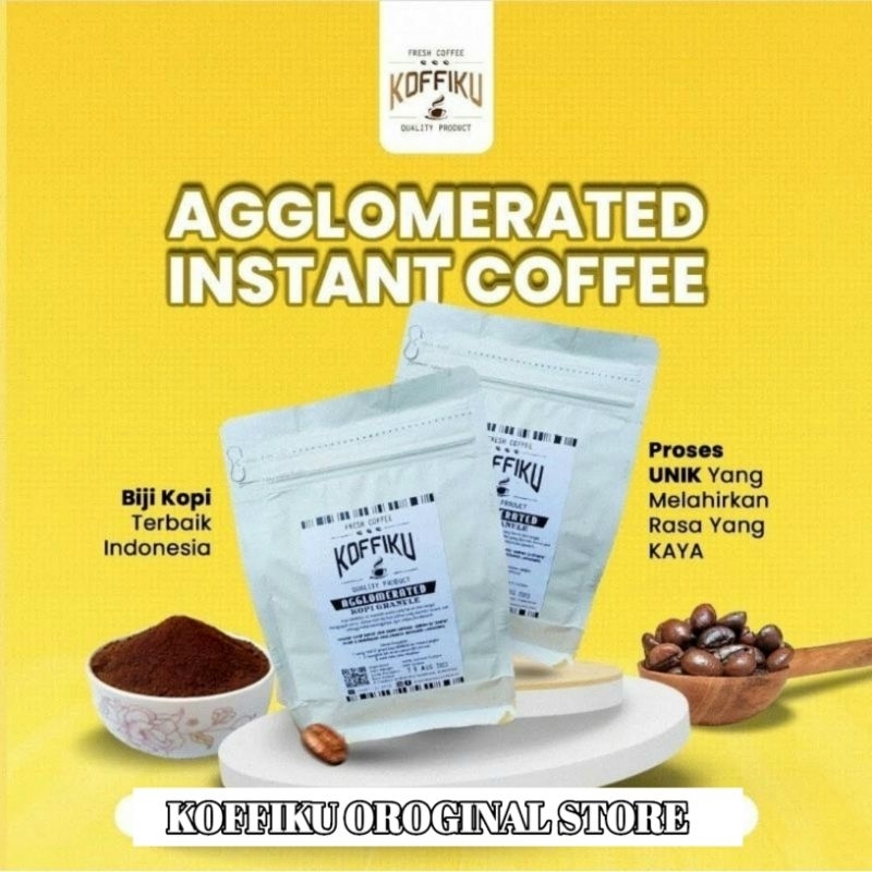 Jual KOFFIKU AGGLOMERATED ROBUSTA Coffee/ Kopi Granule 200grm | Shopee ...