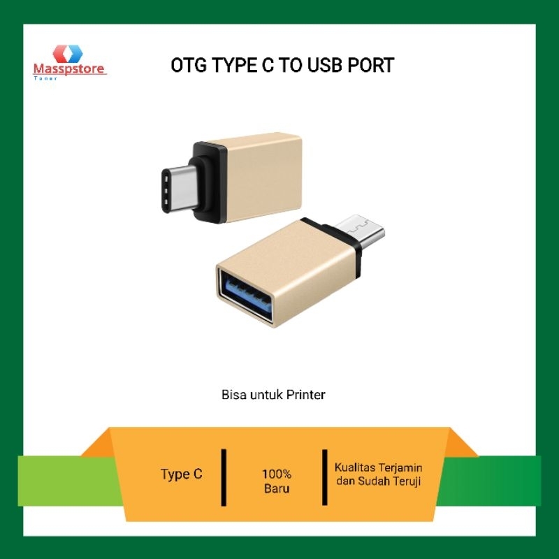 Jual Otg type C OTG TYPE C TO USB PORT / OTG PLUG CONNECTOR / OTG TIPE C | Shopee Indonesia