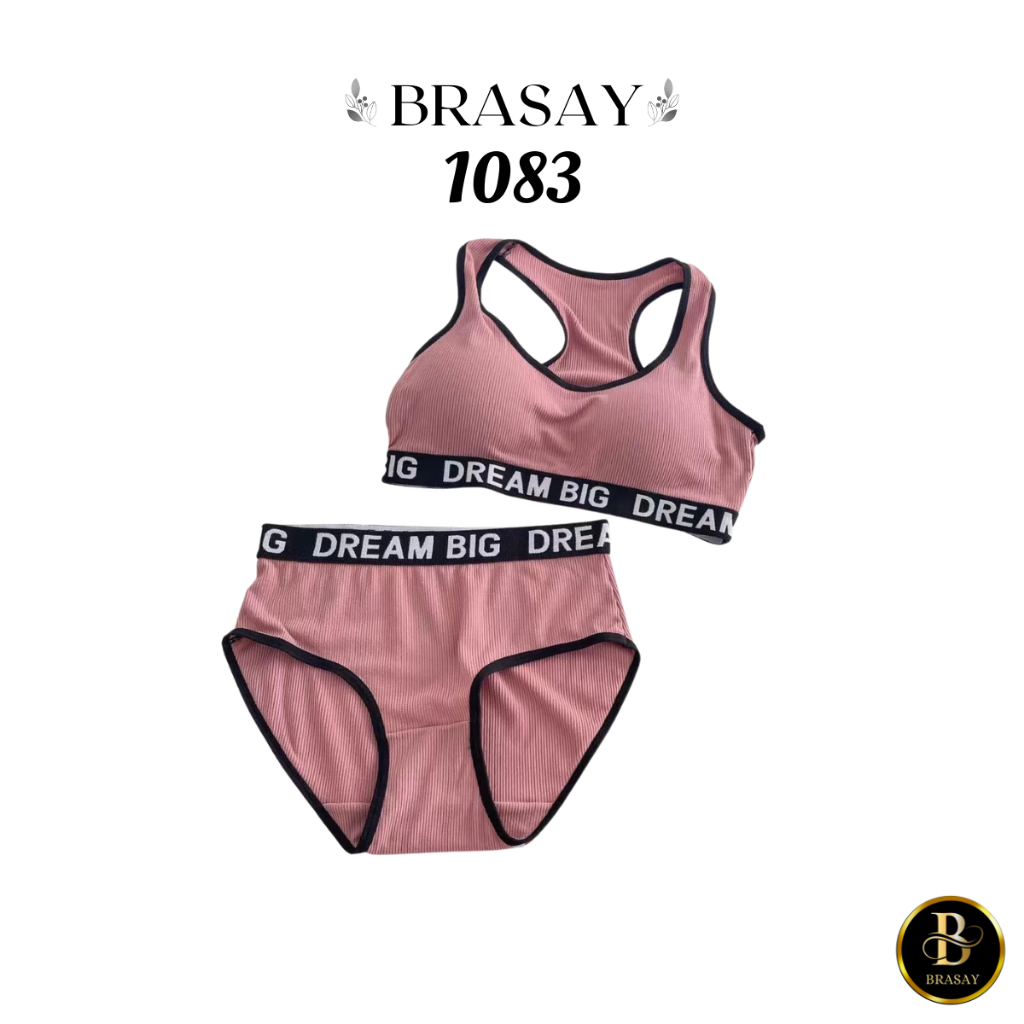 Jual Brasay Bra Set Wanita Sport Bahan 1083 | Shopee Indonesia