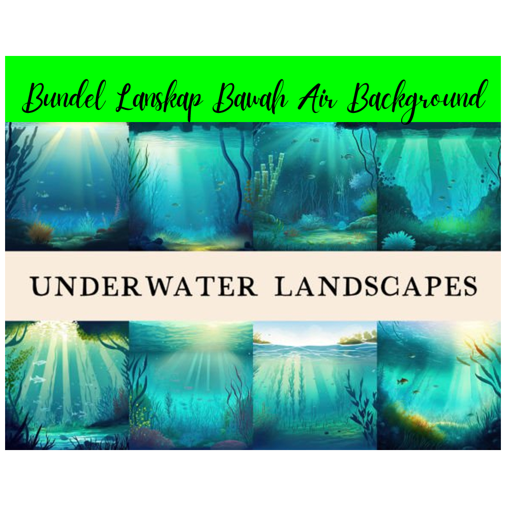 Jual Bundel Lanskap Bawah Air Background (9 PNG) | Shopee Indonesia