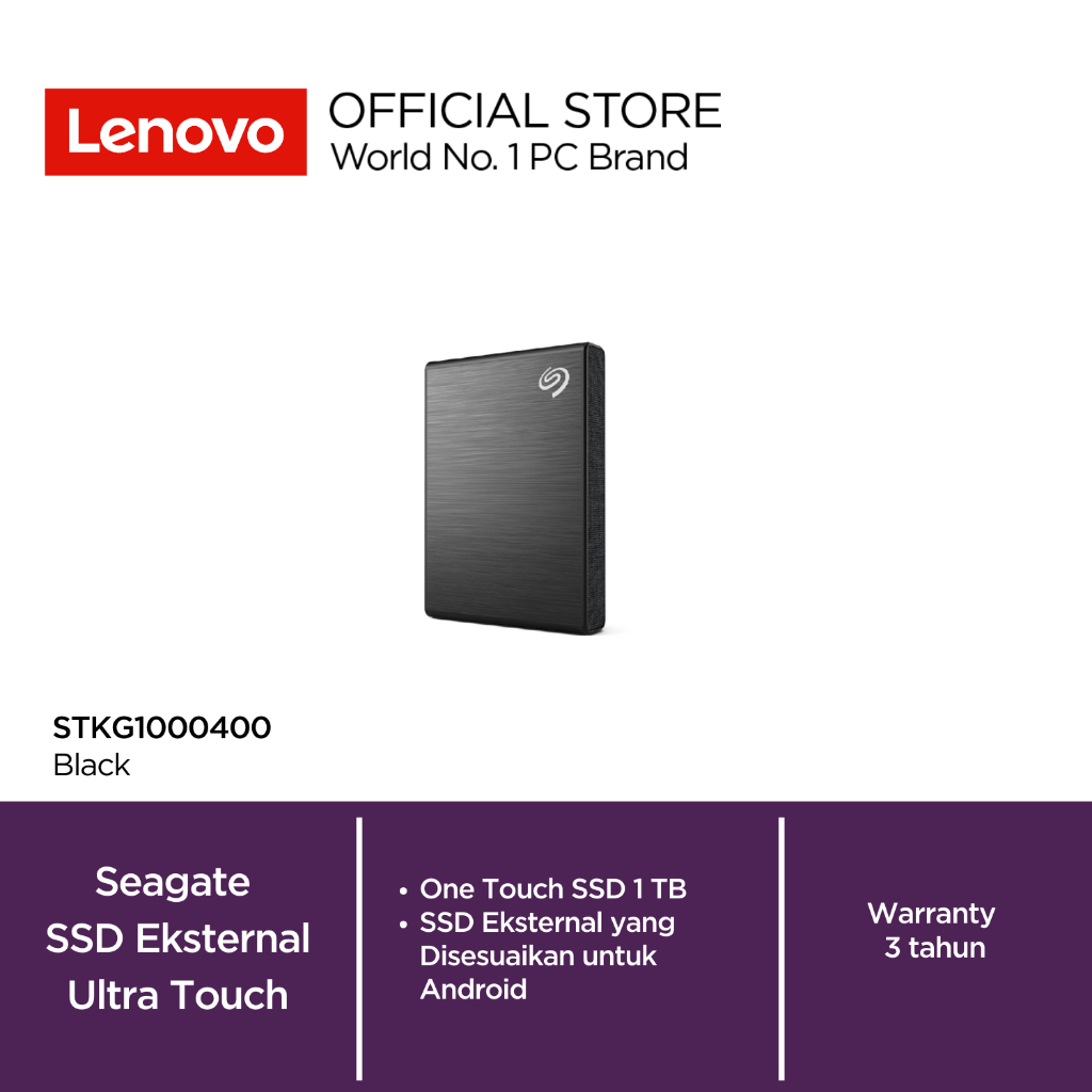 Jual Seagate One Touch External Portable SSD USB-C 1TB 1030MB/s Fast ...