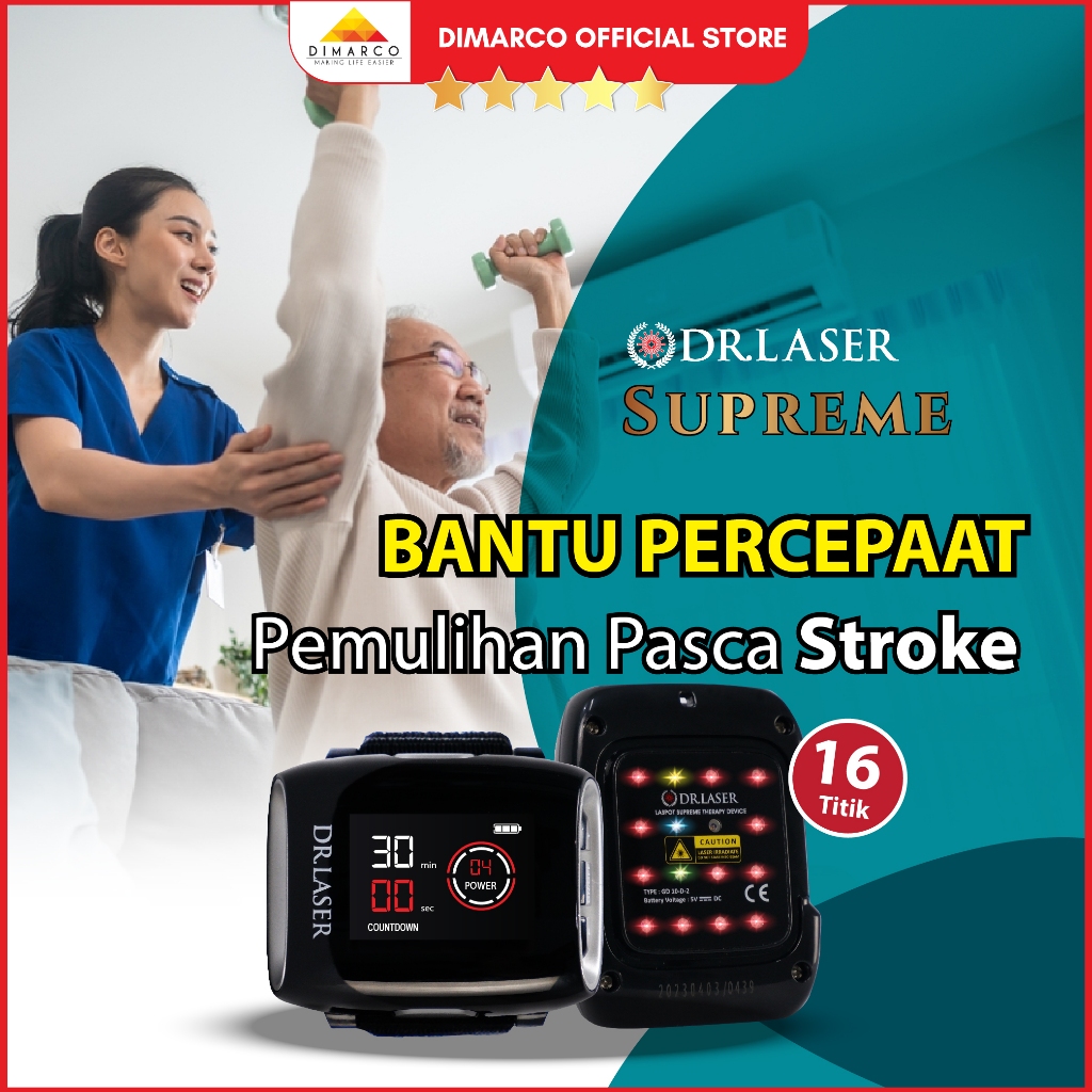 Jual DR LASER SUPREME 16 TITIK Alat Terapi Kesehatan Stroke Terapi ...