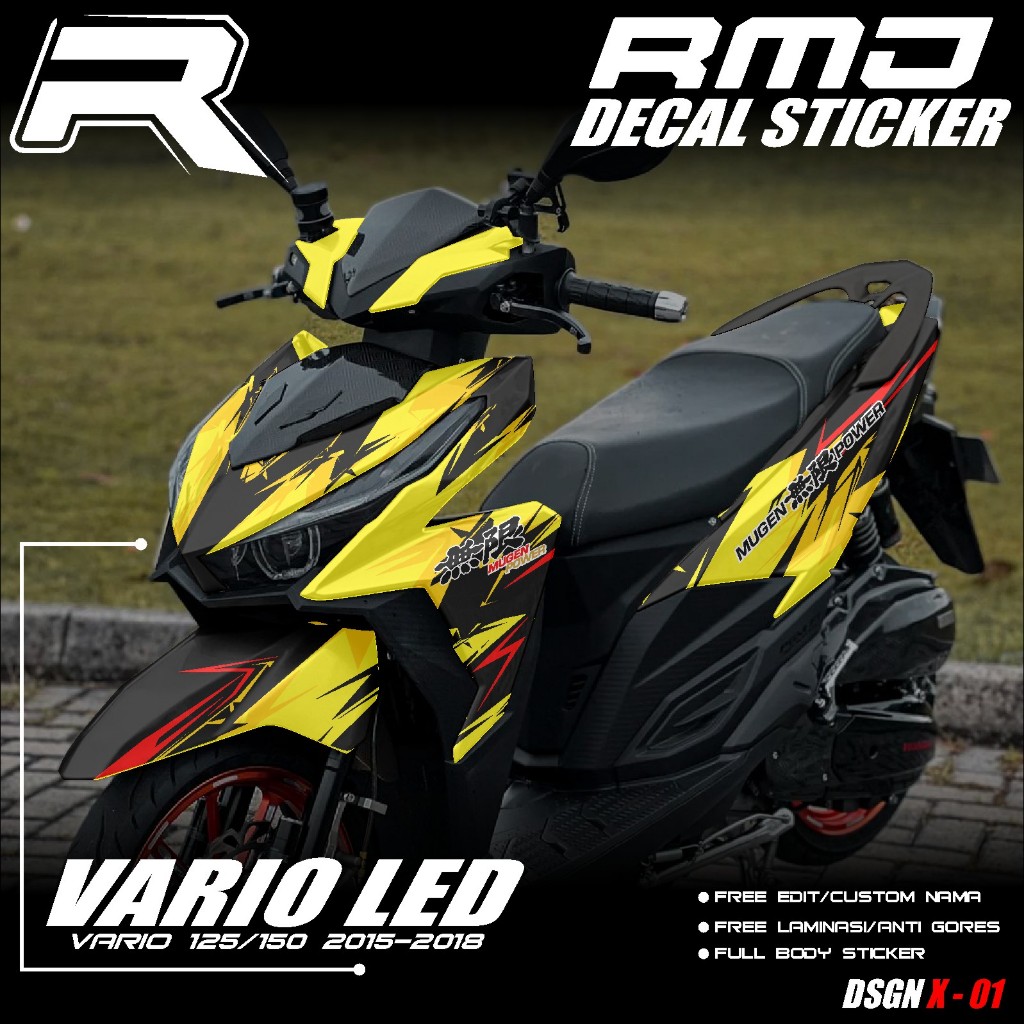 Jual Decal Sticker Honda Vario 125 150 LED Full Body - Stiker Motor ...