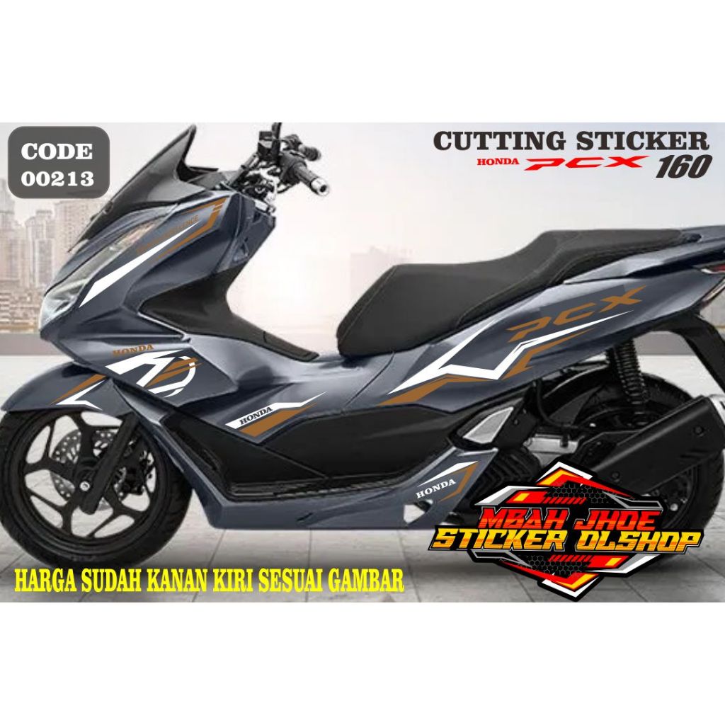 Jual cutting sticker custom motor pcx 160 code 00213 | Shopee Indonesia