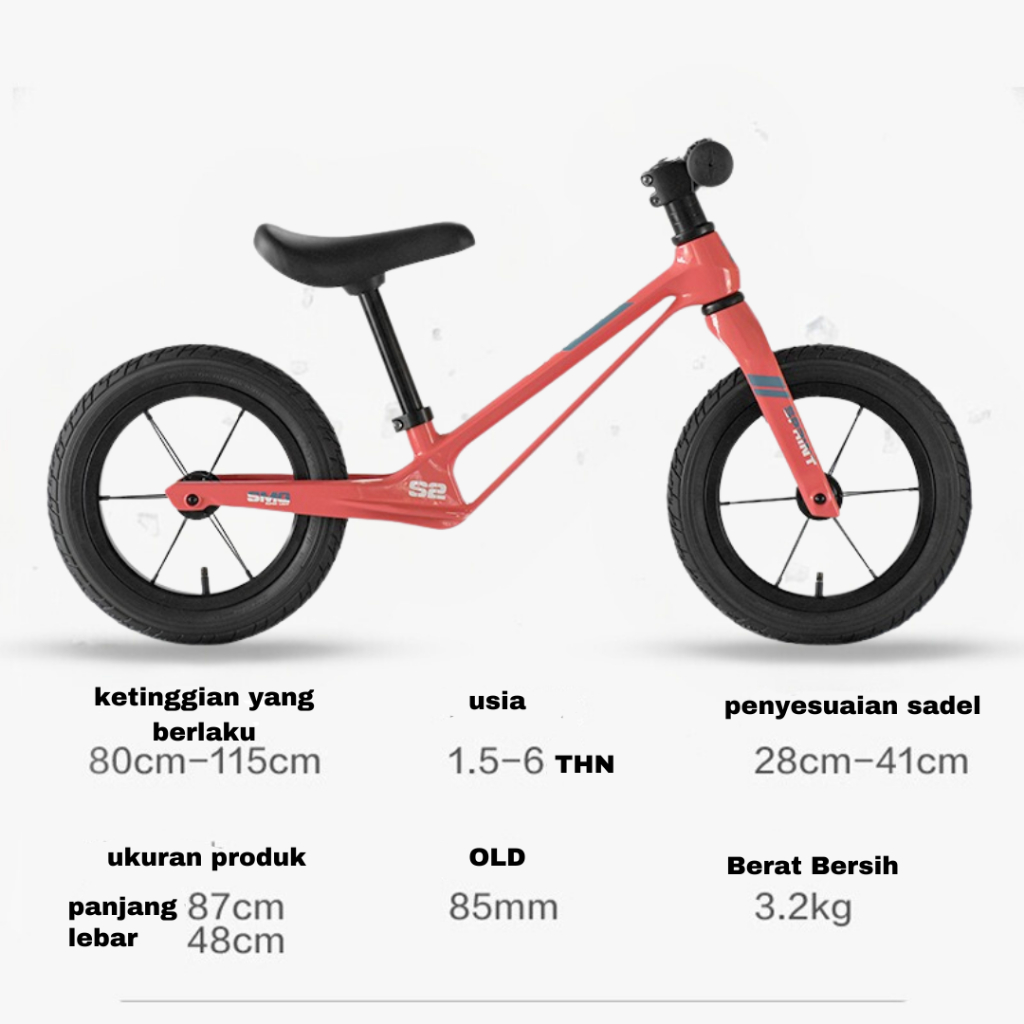 Jual Pushbike Balance push bike Troxus Racing Allumunium Alloy READY ...