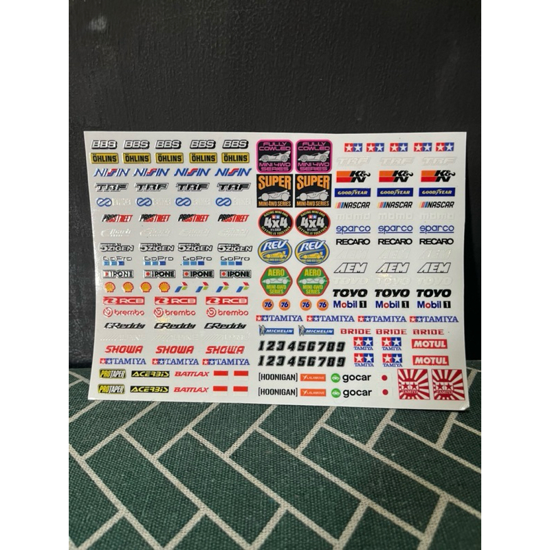 Jual Stiker Body Tamiya - Sticker Sponsor Tamiya | Shopee Indonesia