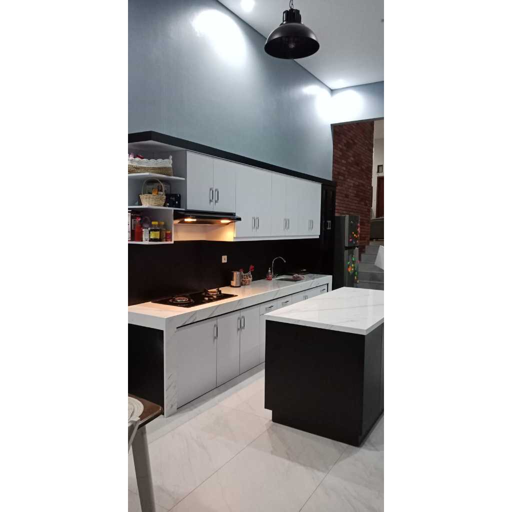 Jual kitchen set HPL minimalis custom | Shopee Indonesia