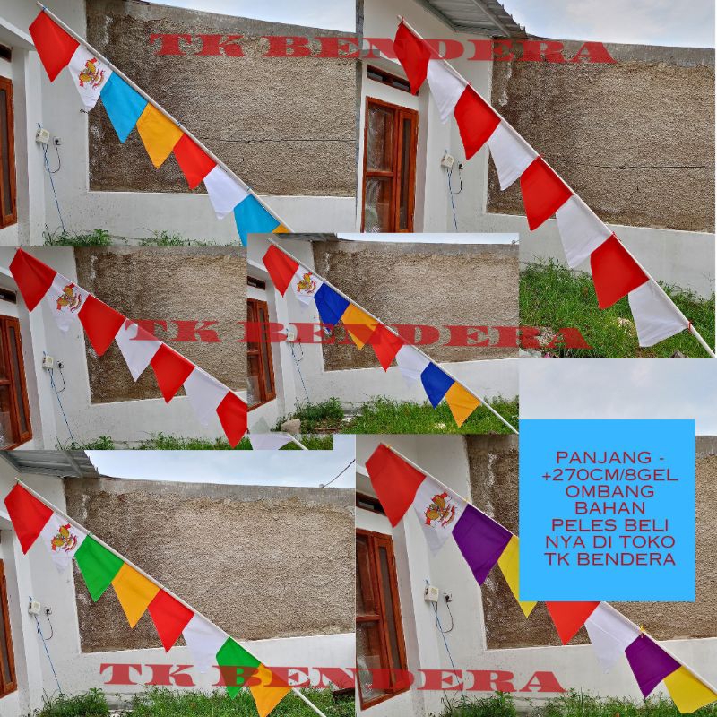 Jual Umbul-umbul warna warni Bendera umbul-umbul Garuda merah putih Indonesia | Shopee Indonesia