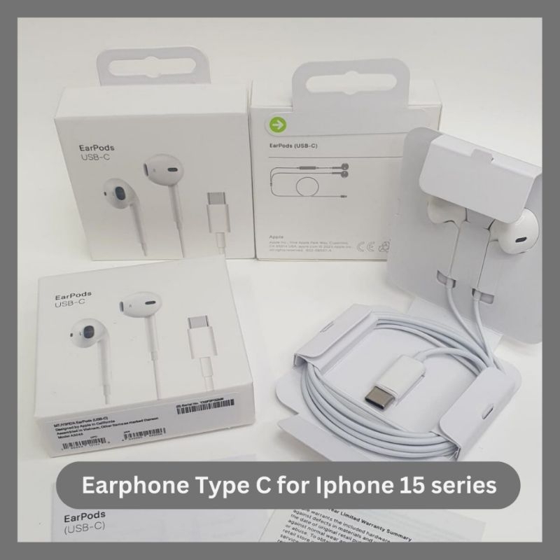Jual Headset Original Usb - C Iph 15 Series (Langsung No Bluetooth) | Shopee Indonesia