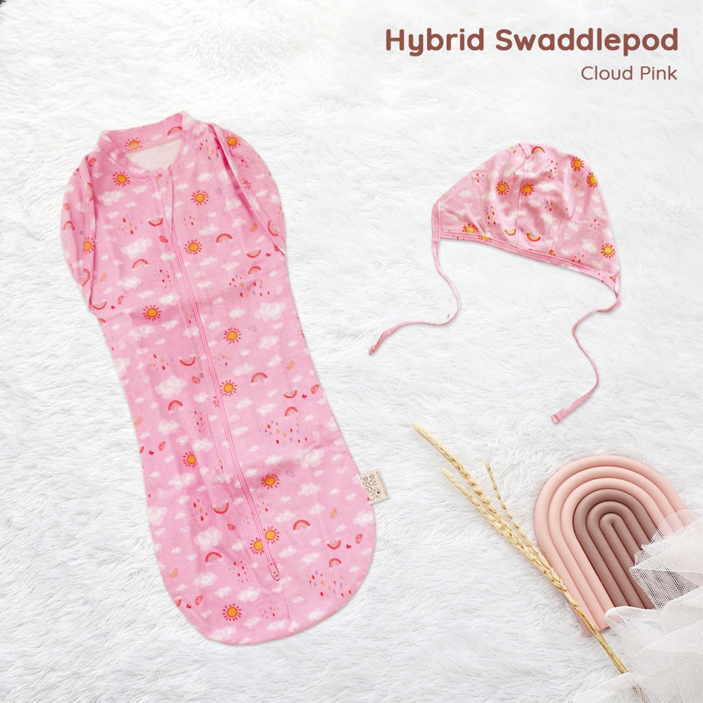 Jual Bedong Bayi CUDDLEME SET Topi - Instan Swaddlepod Hoodie Cuddle Me ...
