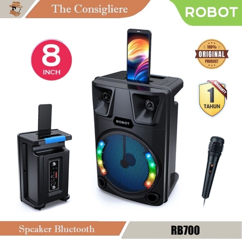 Jual Robot RB700 Speaker Karaoke Bluetooth 5.3 8 inch 10W With ...