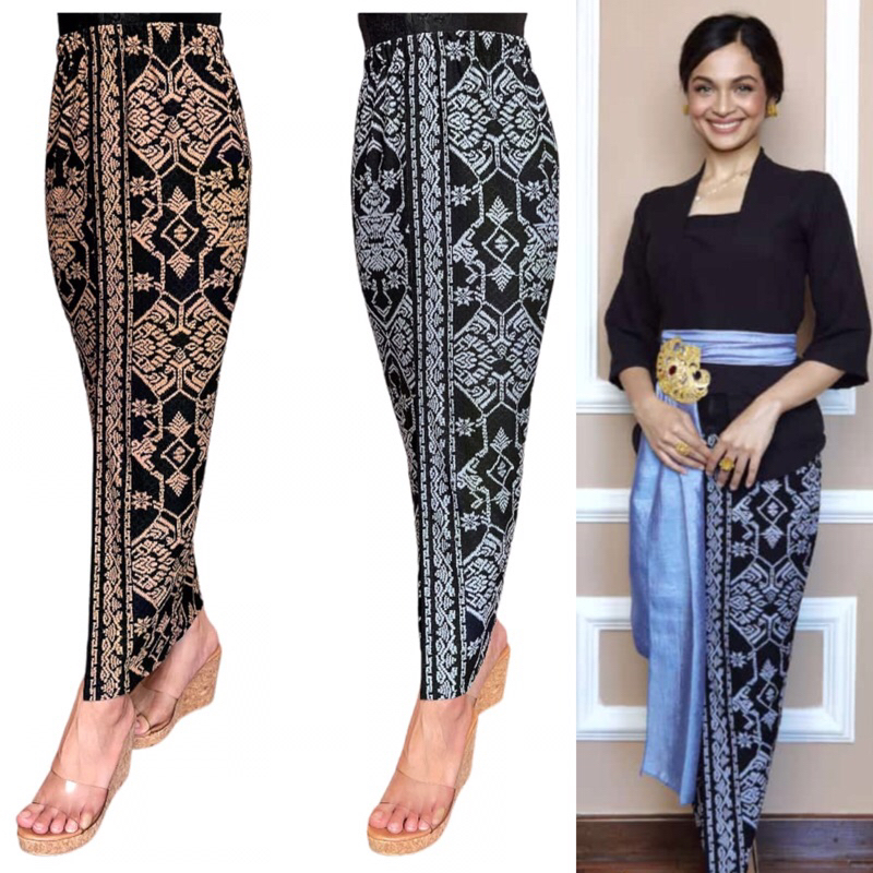 Jual Rok knit stretch diorama songket bali | kamen jadi strait | rok ...