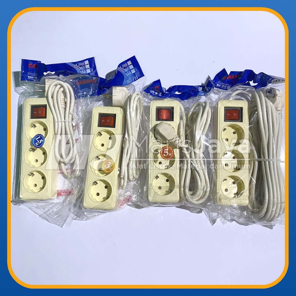 Jual Terminal/ Colokan Listrik Saklar/ Stop Kontak Saklar CAHAYA - 3 ...