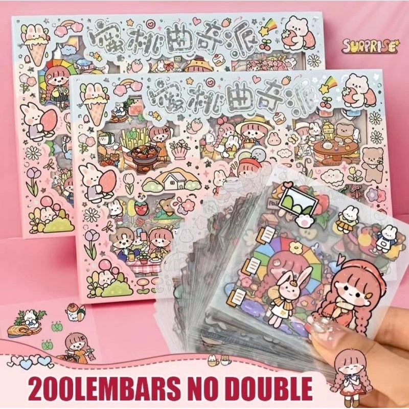 Jual Stiker PVC Journal Lucu Aesthetic Akichan/Farmgirl Cookie 5 Lembar ...