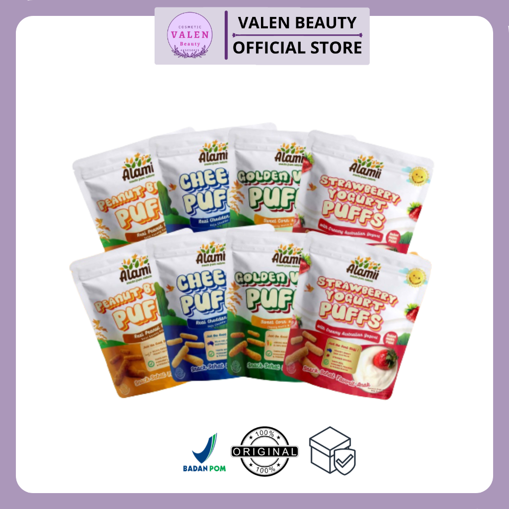 Jual ALAMII FOOD- puff healthy snack anak cemilan biskuit MPASI bayi ...