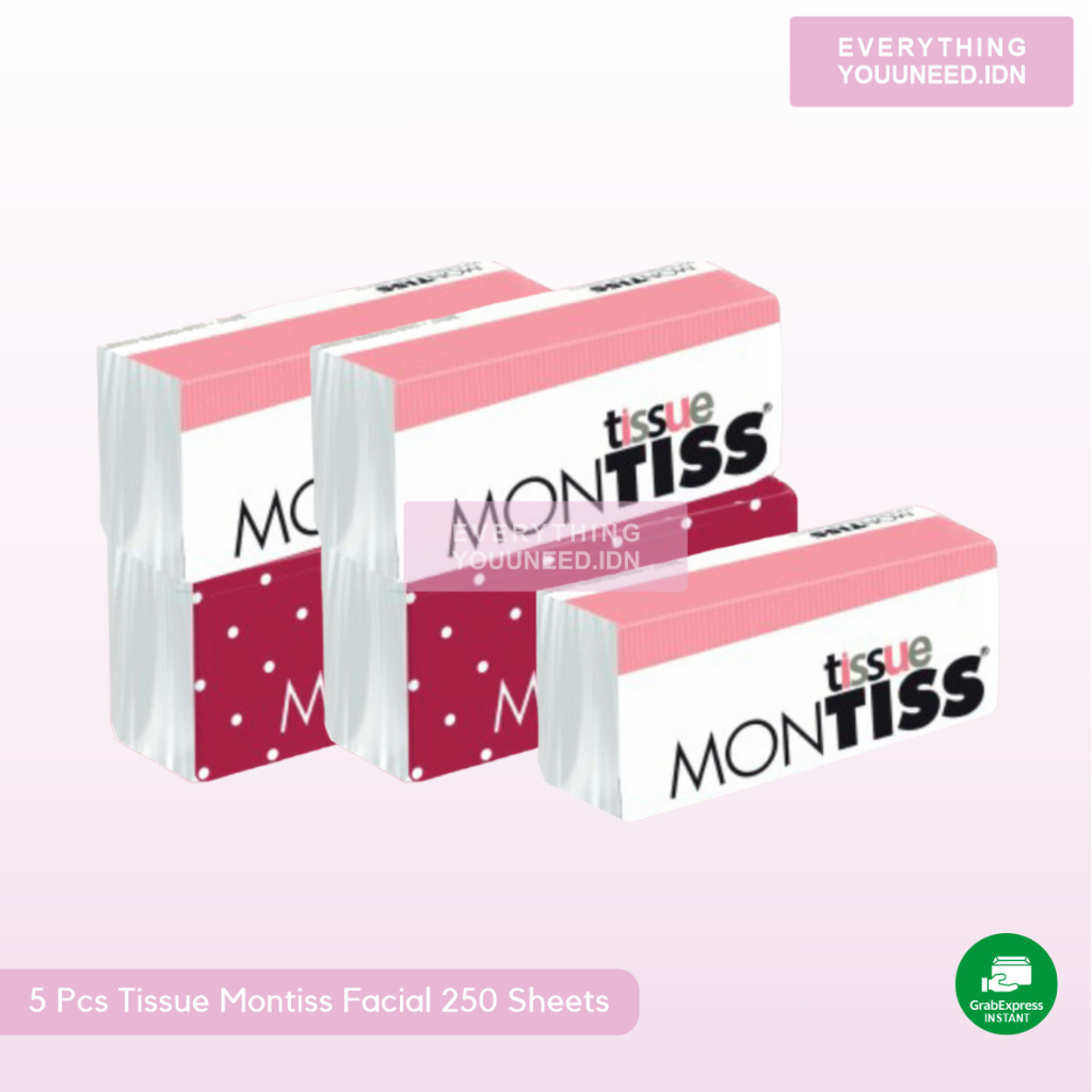 Jual Montiss Facial Tissue 250 Sheets 3 Ply Isi 5 Pack | Shopee Indonesia