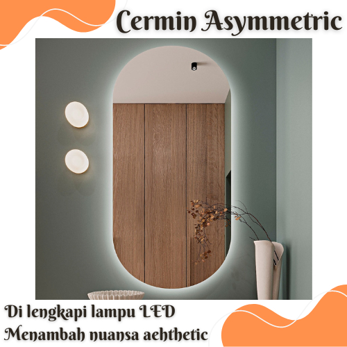 Jual CERMIN DINDING LAPIS PVC DENGAN CAHAYA LAMPU LED YANG MENAMBAH ...