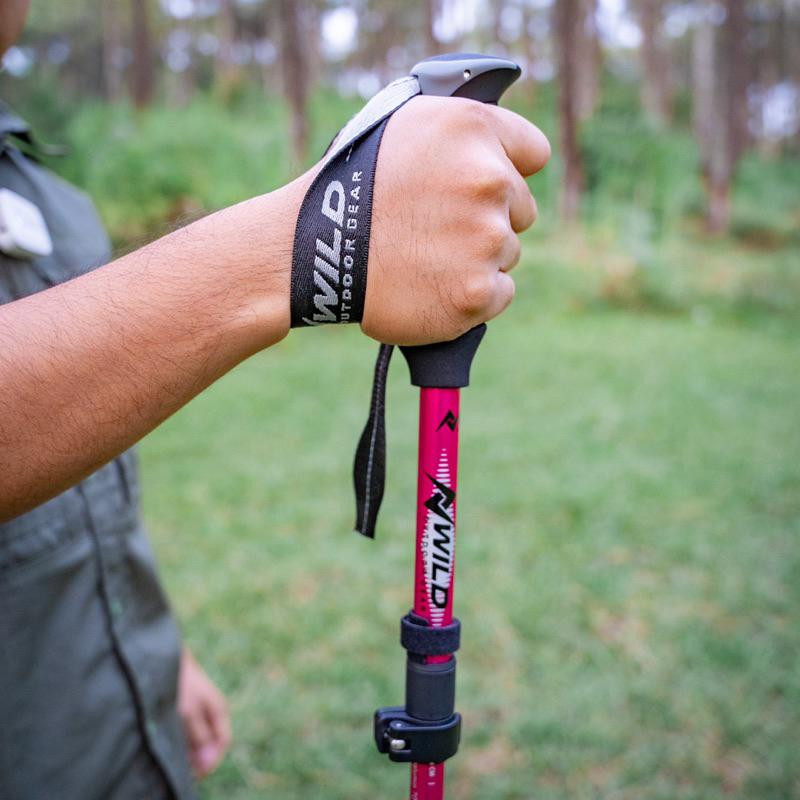 Jual Trekking Pole Lipat Aluminium Anti karat WILDSHELL | Shopee Indonesia