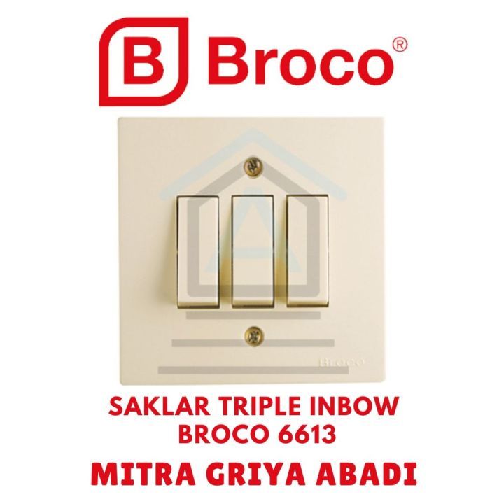 Jual Saklar Triple Inbow Broco 6613 | Shopee Indonesia