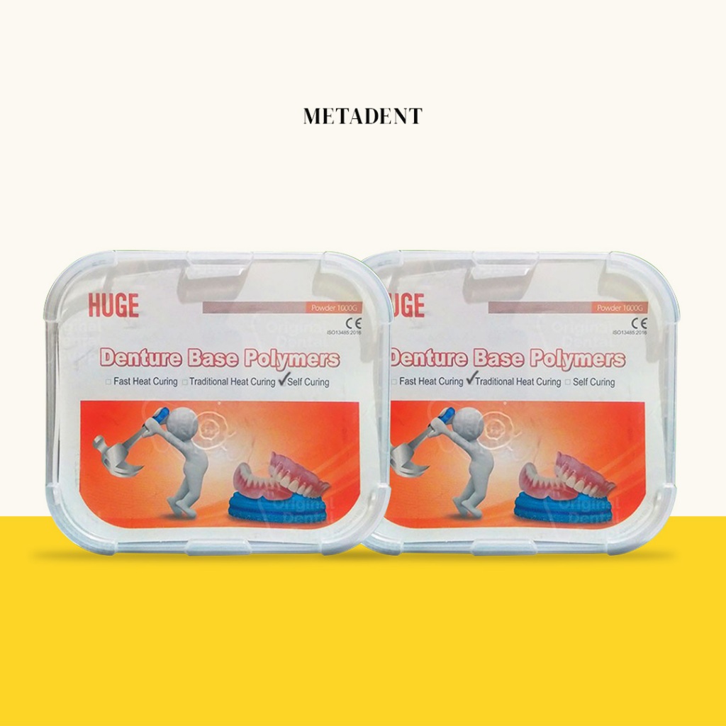 Jual Metadent - Huge Dental Powder Denture Base Polymers 1Kg | Shopee ...