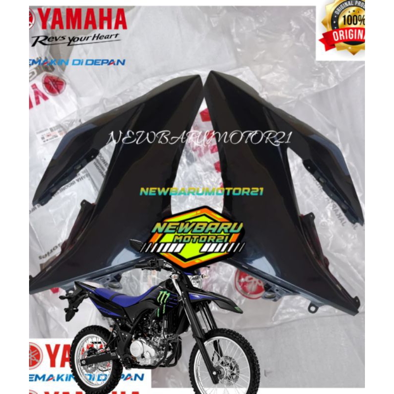 Jual Cover sayap depan kanan kiri set Yamaha WR155 WR 155 Hitam ...