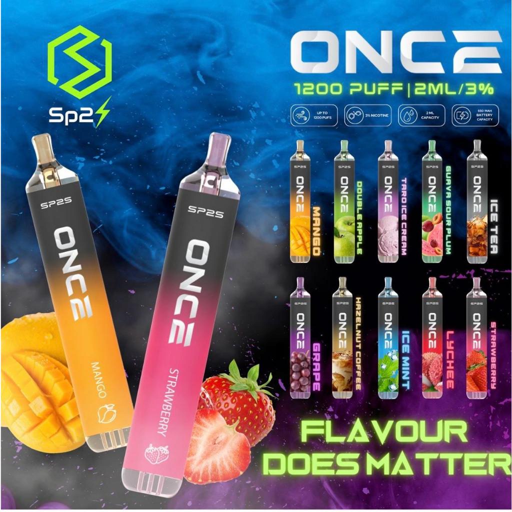 Jual SP2S ONCE Disposable Pod 1200 Puff Authentic | Shopee Indonesia