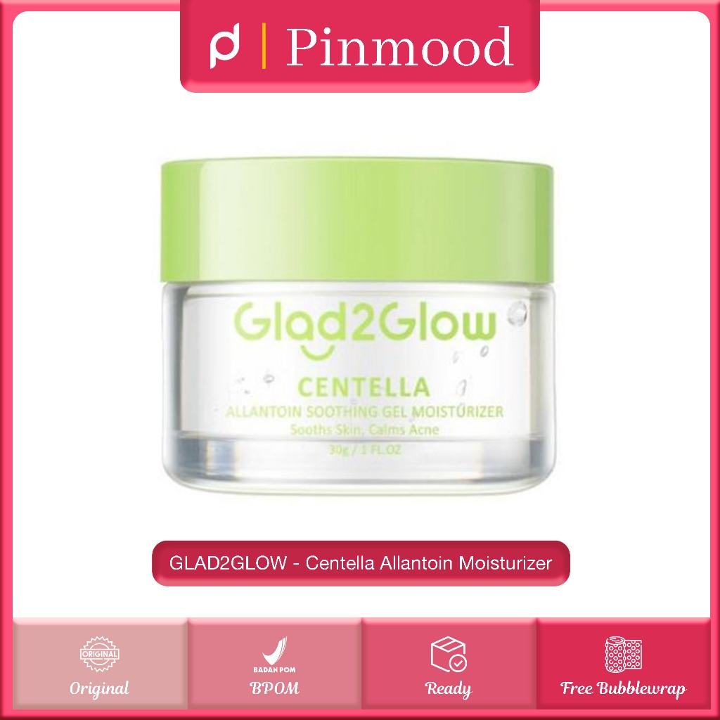 Jual GLAD2GLOW - CENTELLA ALLANTOIN SOOTHING MOISTURIZER GEL ( 30 / 55 ...