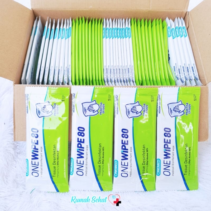 Jual Tissue Antiseptik Onewipe 80 Tisu Antiseptik Tissue Basah ...