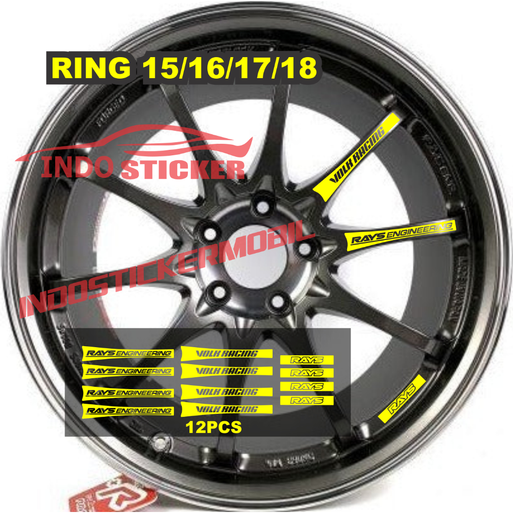 Jual sticker Velg Mobil Volk Rays Ce28 sticker velk mobil volk racing ...