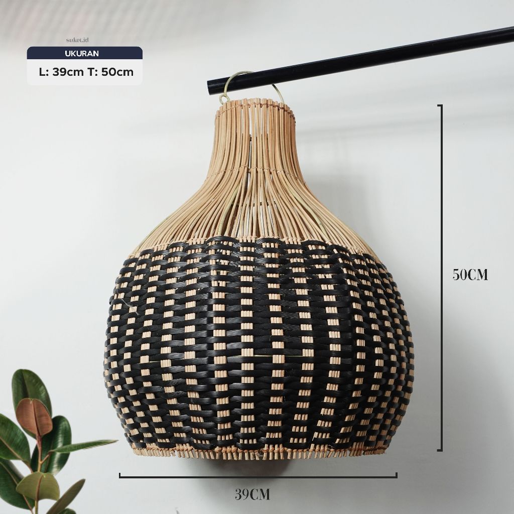 Jual GROSIR Kap Lampu Rotan / Lampion Rotan Banyak Model dan Ukuran ...