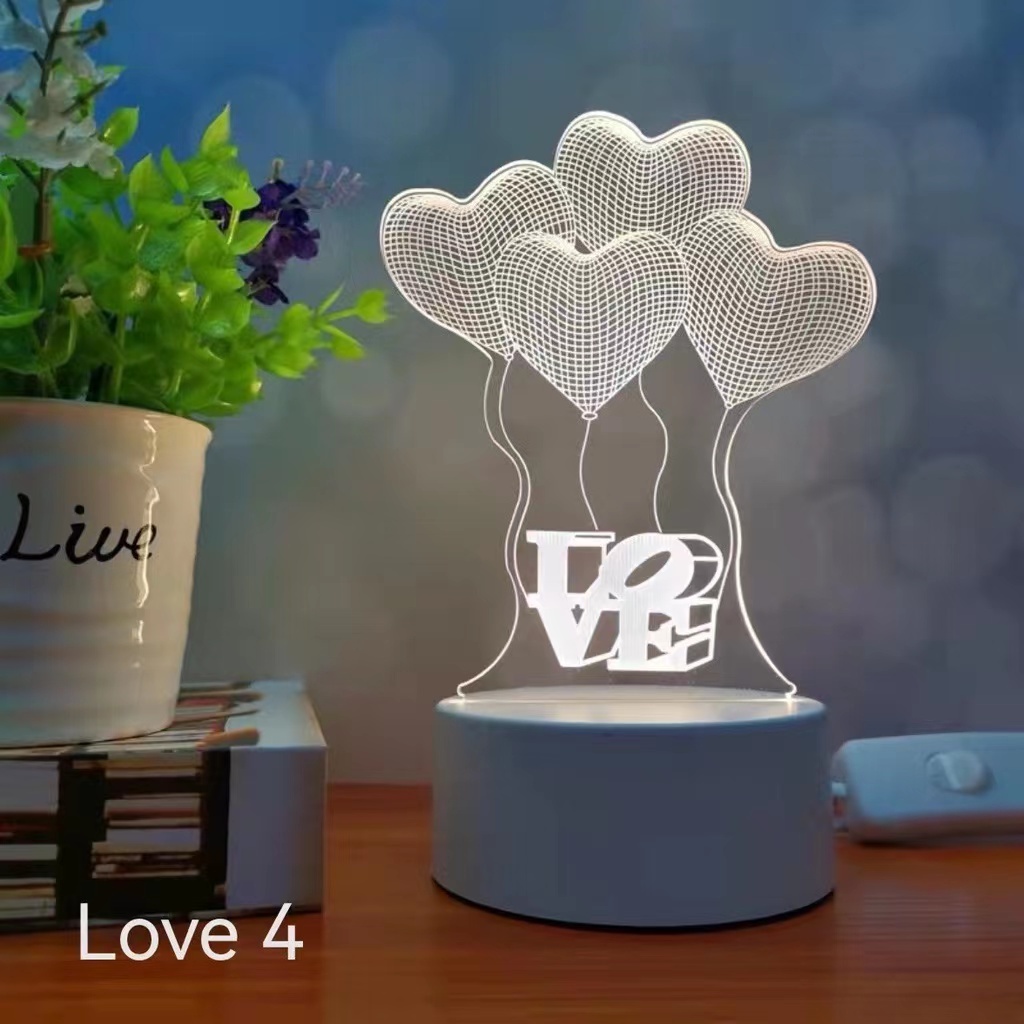 Jual lampu buat kamar tidur Lampu Hias 3D LED lampu hias kamar tidur ...