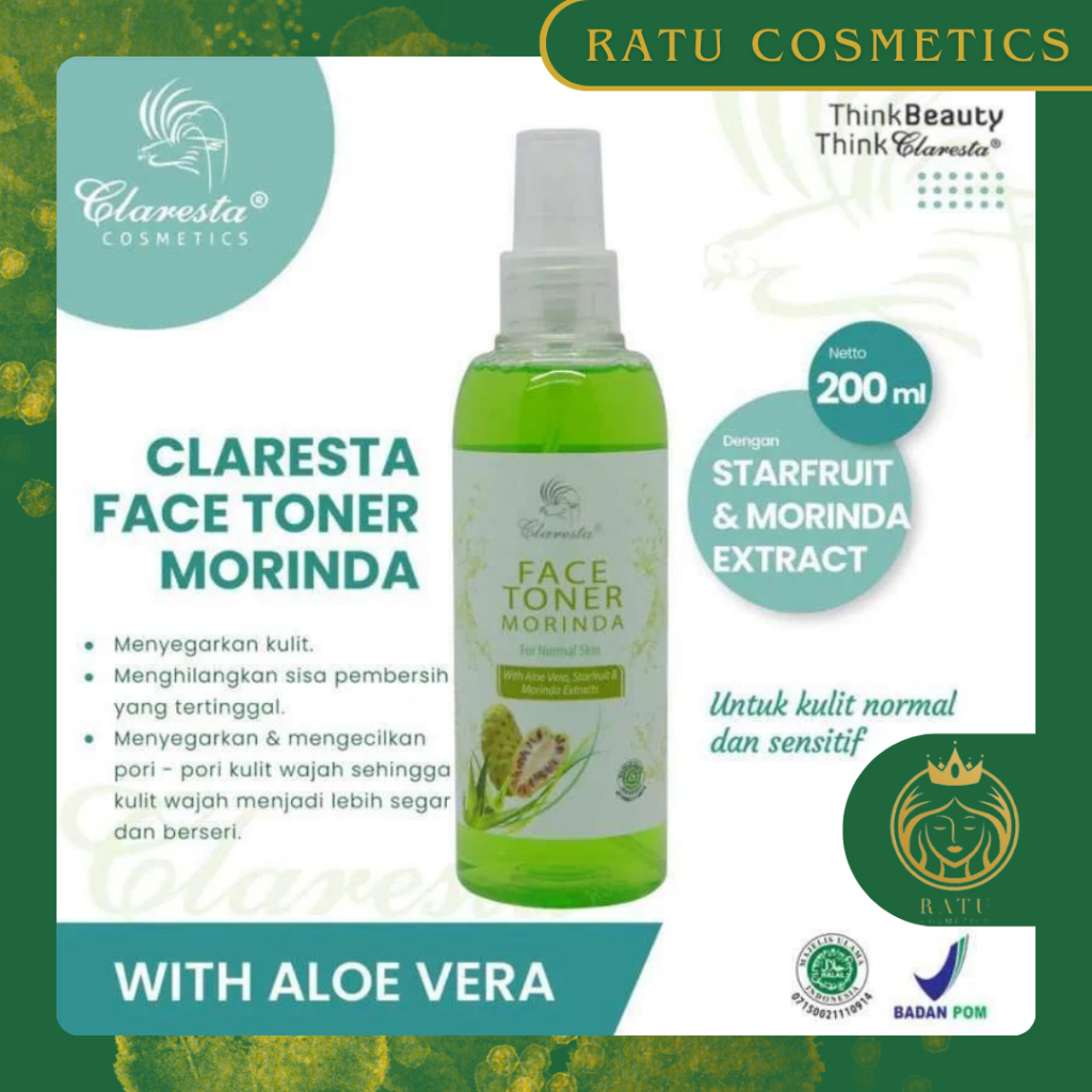 Jual CLARESTA Face Toner Morinda 200mL | Shopee Indonesia