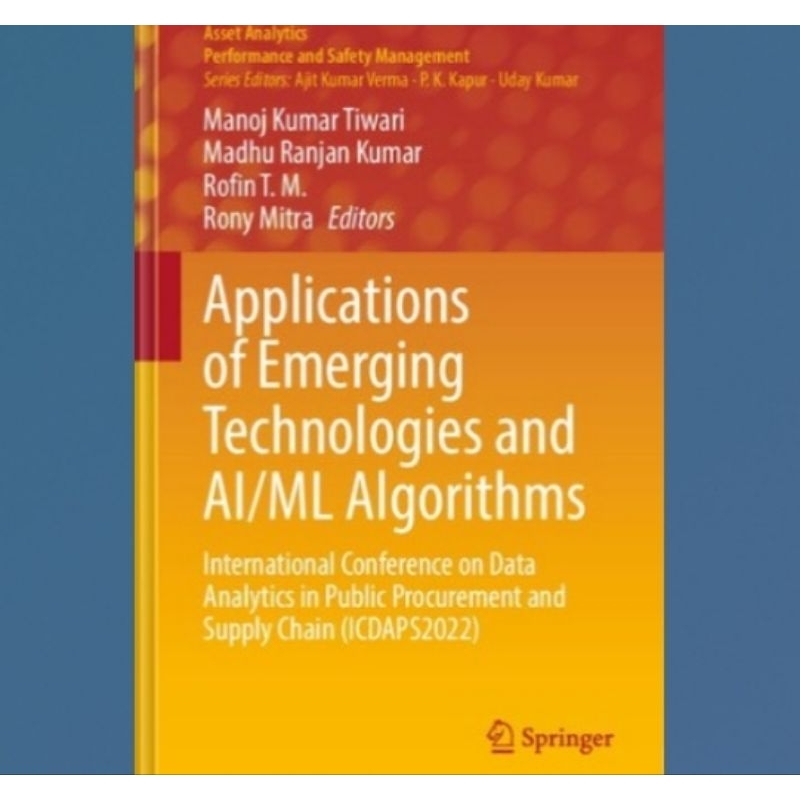 Jual Buku Applications of Emerging Technologies and AI/ML Algorithms: International Conference ...