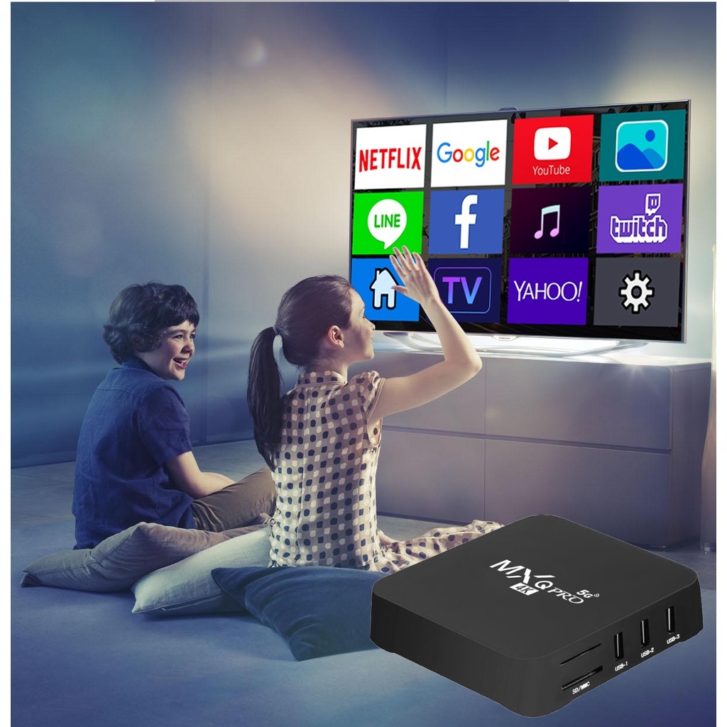 Jual MXQ PRO Android TV Box 4K HD Smart Set Top Box 64GB Ram 512GB Rom ...