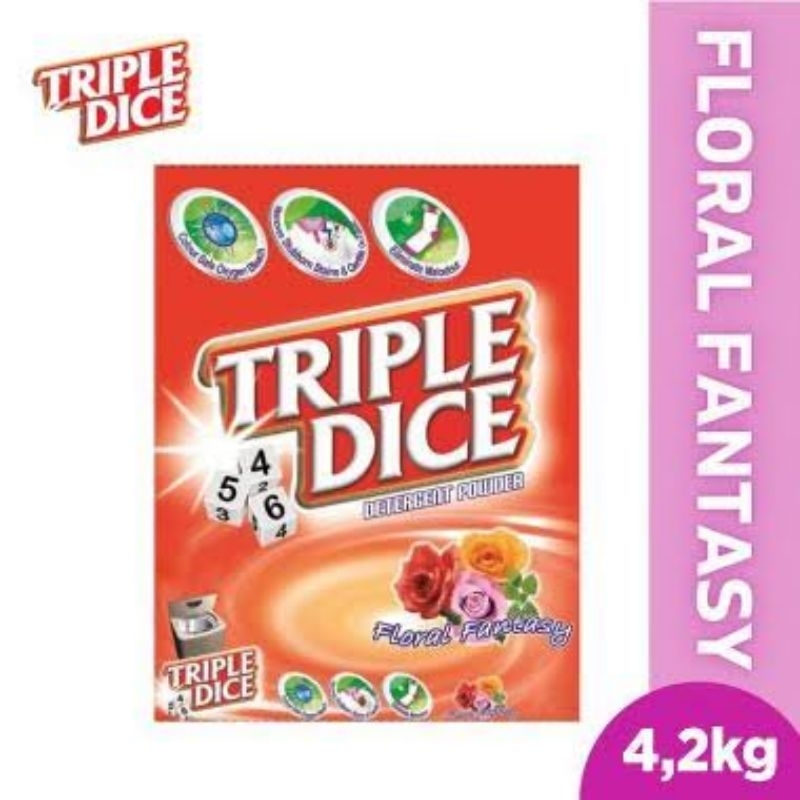 Jual TRIPLE DICE Detergent Bubuk - 4.2 Kg | Shopee Indonesia